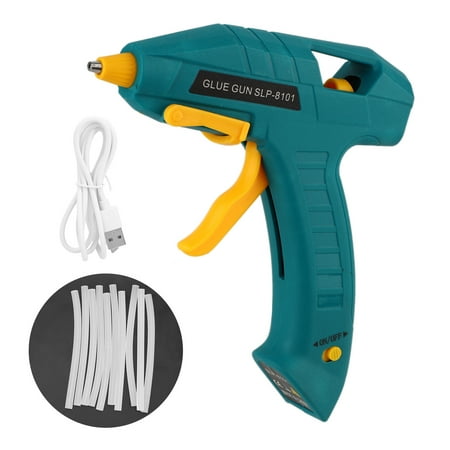 Hot Melt Glue Gun DIY 8‑20W Lithium Battery USB Charging Cordless Fast ...