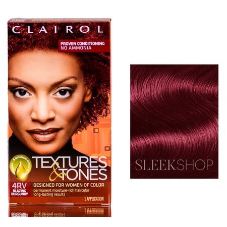 4RV - Blazing Burgundy , Clairol Textures & Tones Hair Color - Designed ...