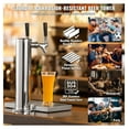 Dual Tap Kegerator Tower Kit, Stainless Steel Beer Tower - D System ...