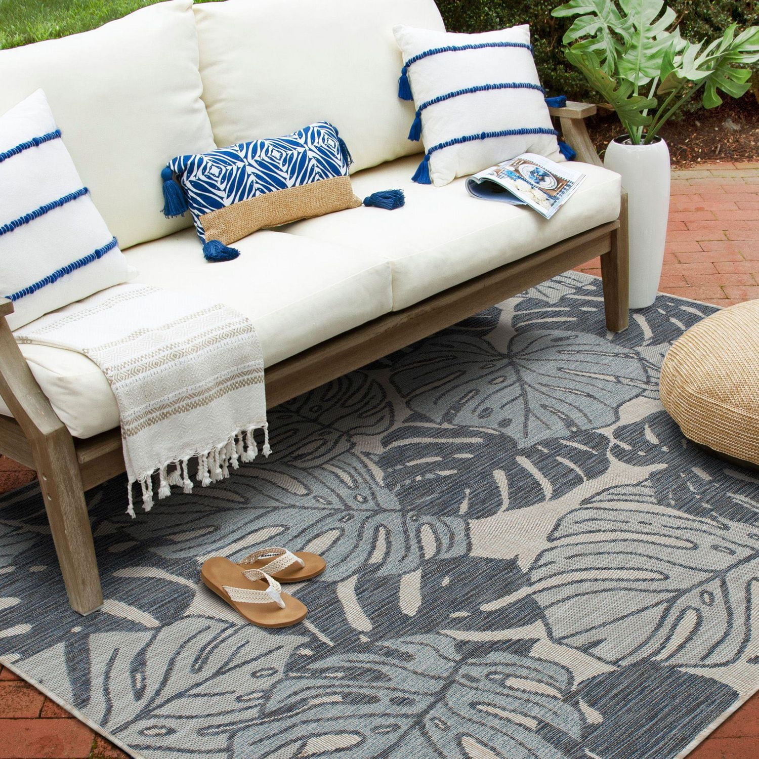 Click here for Natco Hayweld Blue And Grey Woven Area Rug 8 Ft X... prices