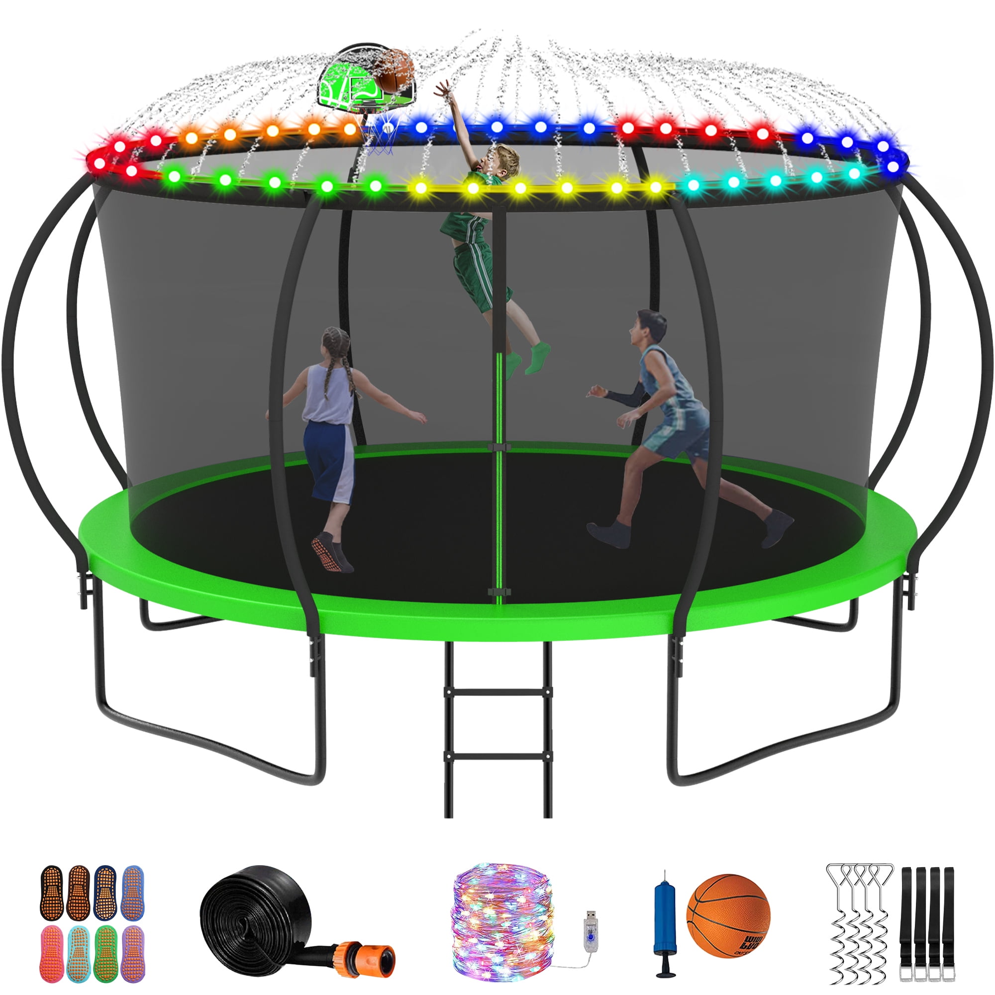 Click here for Jump Into Fun Trampoline 12 14 15 16ft  1200lbs Tr... prices