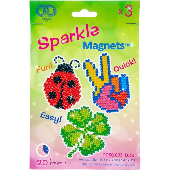 Diamond Dotz Diamond Magnets Facet Art Kit-Assorted Luck 3/Pkg ...