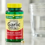Spring Valley Odor-Controlled Garlic Softgels Dietary Supplement, 1,000 ...
