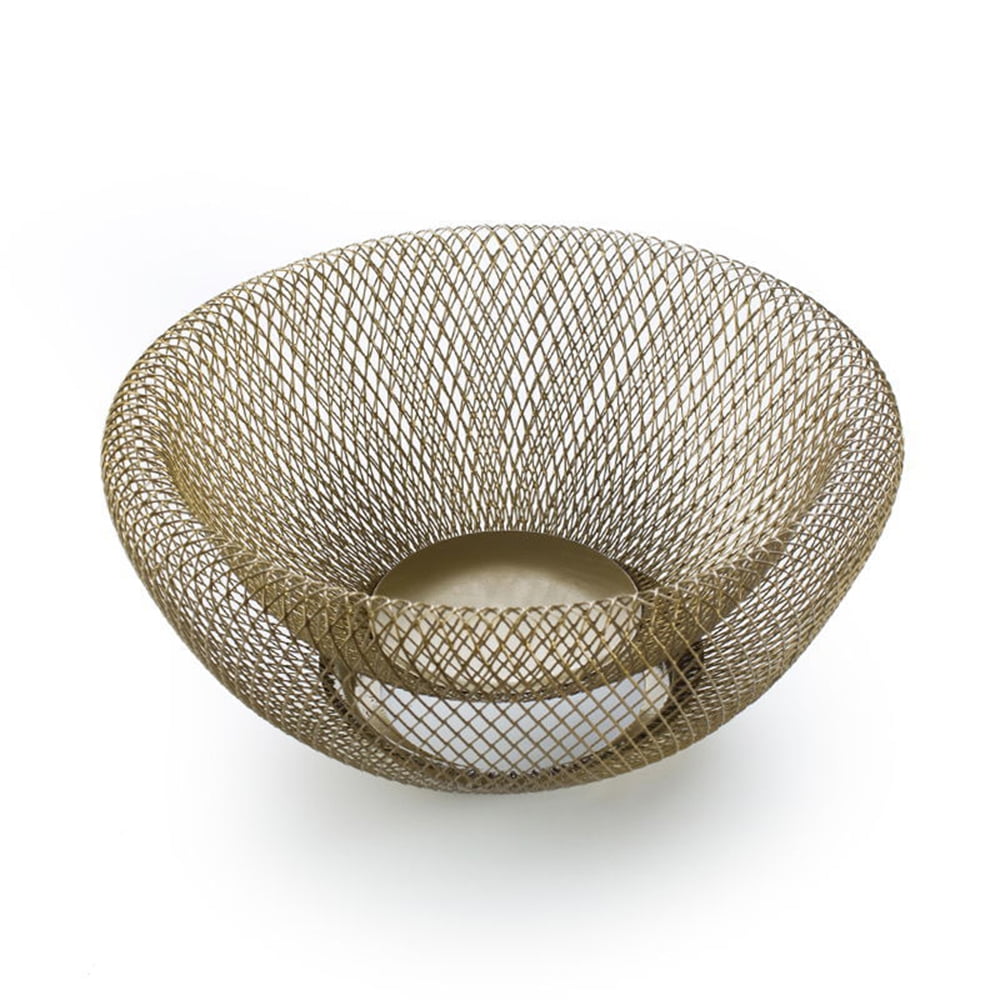 Double Metal Wire Fruit Basket Decorative Bowl, Modern Cute Fruit Bowl ...