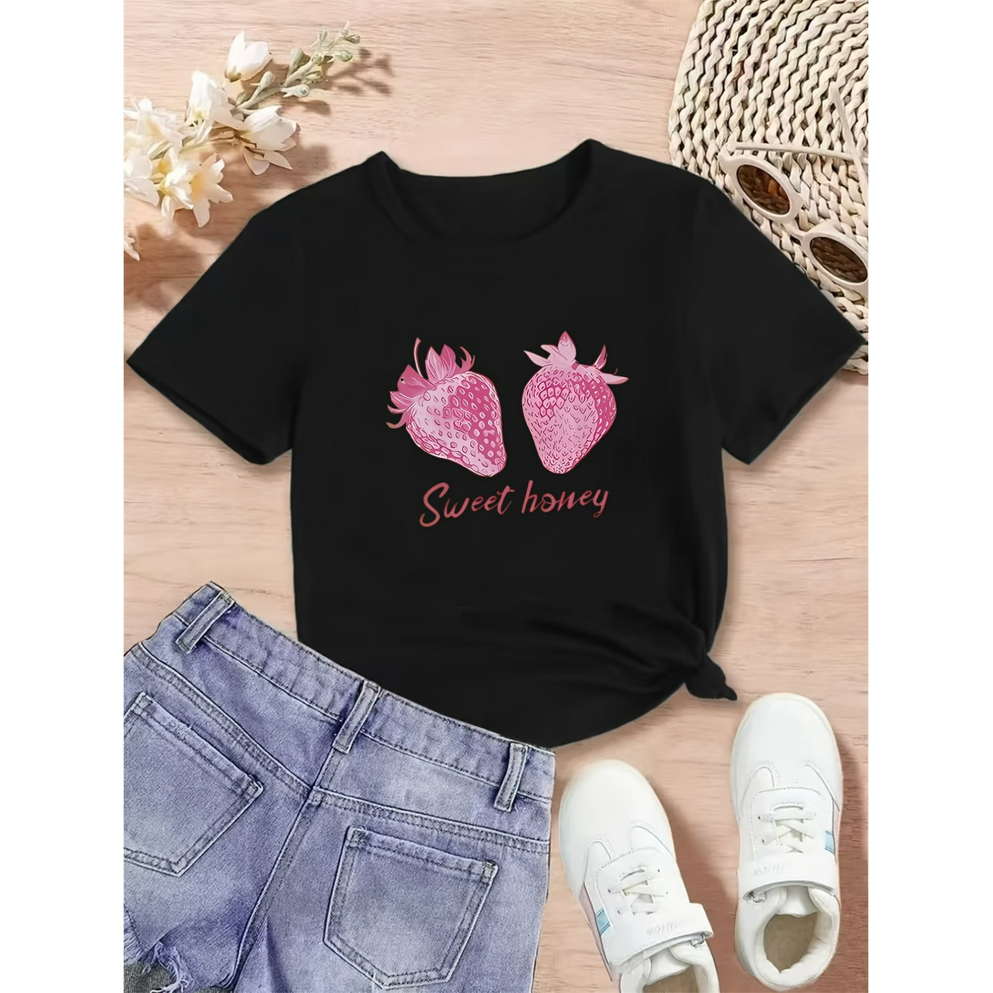 Click here for Generic Cute Sweet Honey And Strawberry Pattern Pr... prices