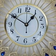 AOOOWER Crystal Peacocks Wall Clock Silents None Ticking Clocks ...