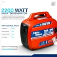 AlphaWorks Gasoline Powered Portable Generator - 79CC Engine, 2250 ...