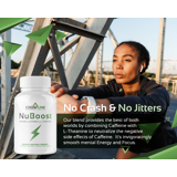 Nu Boost - Caffeine Pills with L-Theanine, Rhodiola Rosea, Vitamin B12 ...
