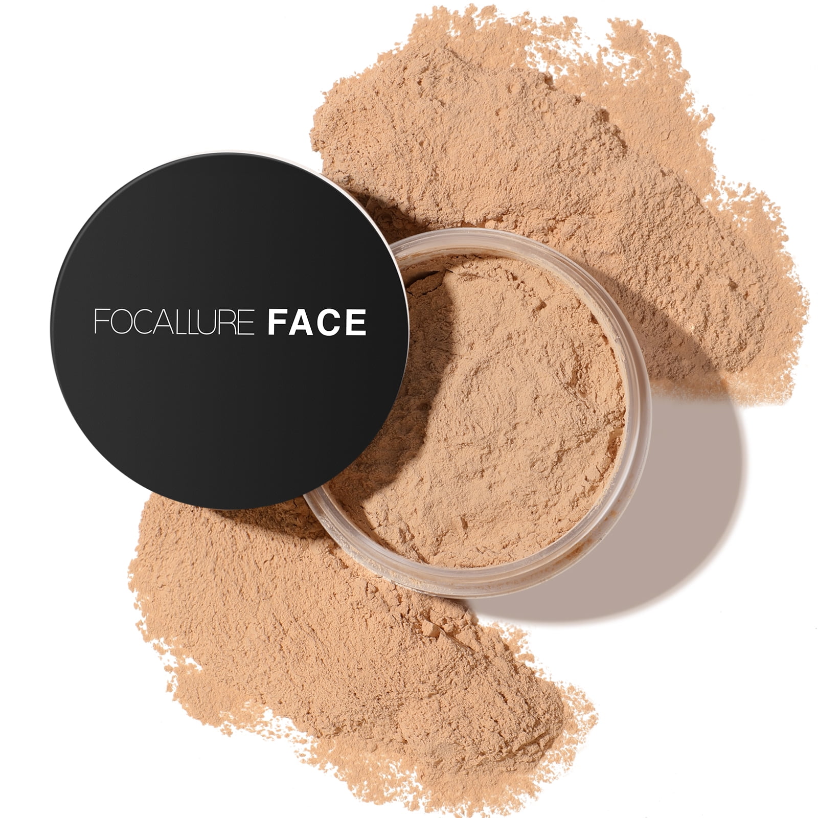 FOCALLURE Oil Control Loose Face Powder with Velour Powder Puff , Long ...