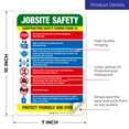 Construction Social Distancing Sign, Jobsite Safety Covid 19 Rules Sign ...