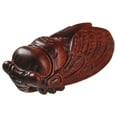 Yuangui Wooden Cicada Ornament Home Wooden Carved Cicada Craft Desktop ...