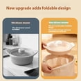 AOOOWER Microwave Safe Steaming Container With Ergonomic Handle & Lid ...