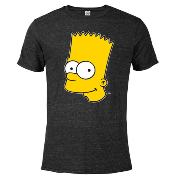 The Simpsons Bart Simpson Face - Short Sleeve Blended T-Shirt for ...