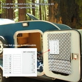 Retrok Memo Plastic Board RV Checklist Board Reusable Checklist Note ...