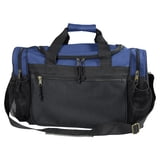 DALIX 17" Duffle Travel Bag with Water Bottle Mesh Pockets in Navy Blue ...