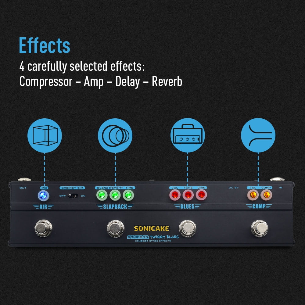 Guitar Multi Effects Pedal Twiggy Blues Compressor | Ubuy Sri Lanka