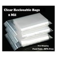 1000-6"x9" Clear Zip and Lock Plastic Zipper Poly Locking Reclosable ...