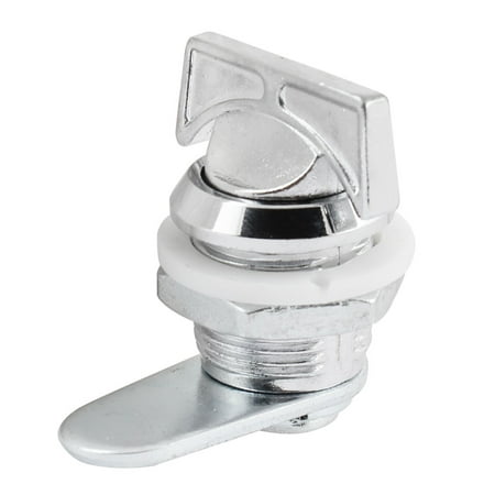 Cabinets Drawers Silver Tone 90 Degree Turn Cylinder Locking Lock ...