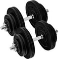 Yes4All 135lbs - Adjustable Dumbbell Set with Weight Plates, Star Lock ...