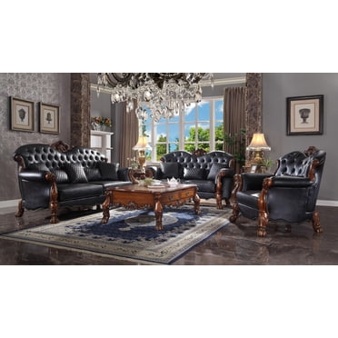 ACME Blanca Sofa in Chestnut and Rustic Oak - Walmart.com