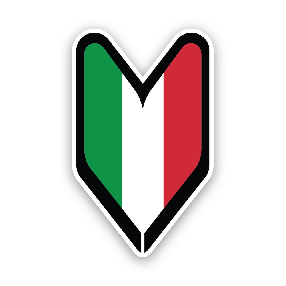 Italian Driver Badge Sticker Decal - Self Adhesive Vinyl - Weatherproof ...