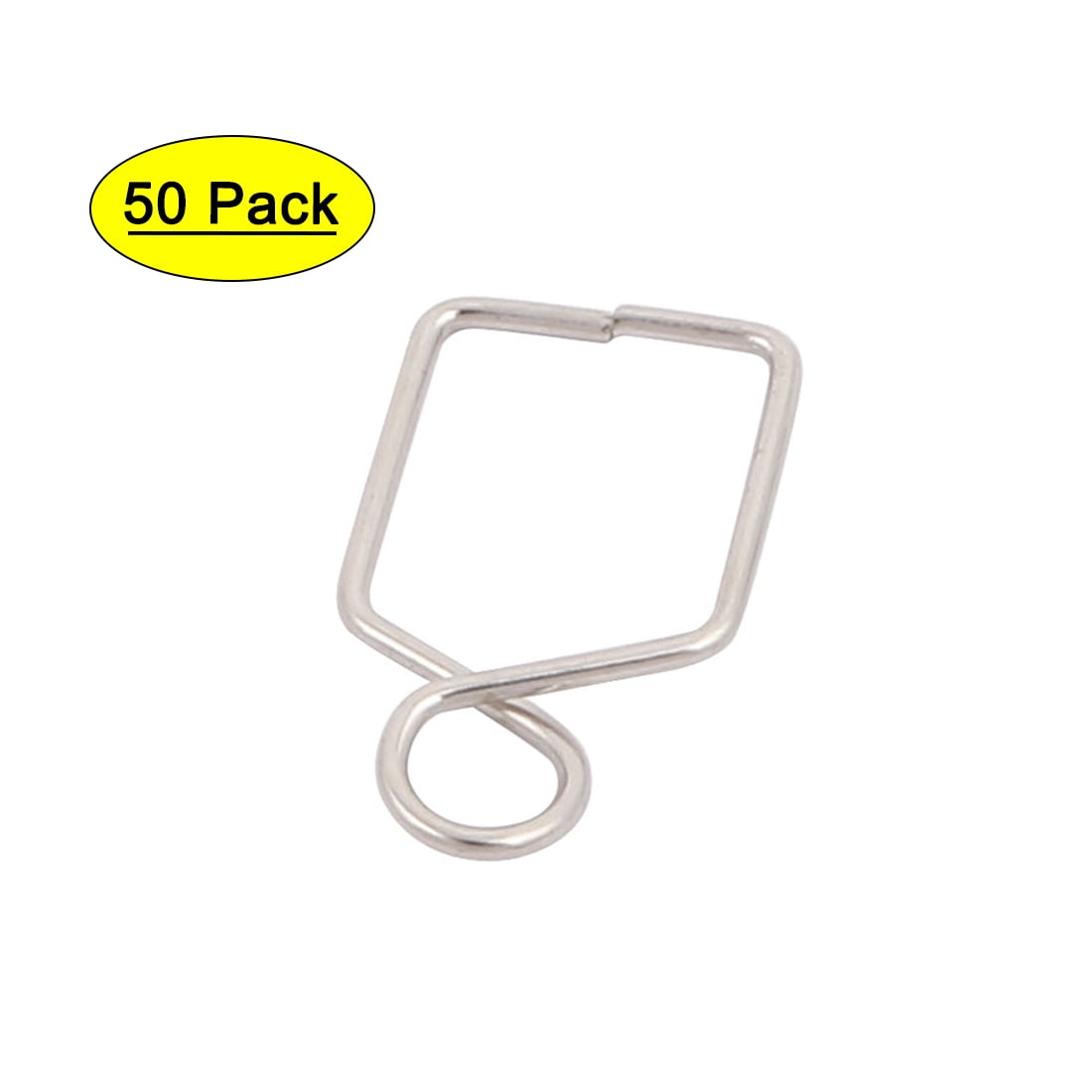 Unique Bargains 50Pcs 10mm Wide Chandelier Connector Clip Chromium Tone ...