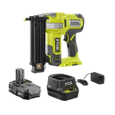 RYOBI 18V ONE+ Airstrike Electric Brad Nailer, 18-Gauge, Battery Powered, Tool Only - Walmart.com