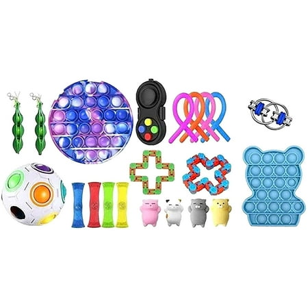 Sensory Fidget Toys Set for Kids Adults, Relieves Stress and Anxiety Fidgets Toys Pack, Special ...
