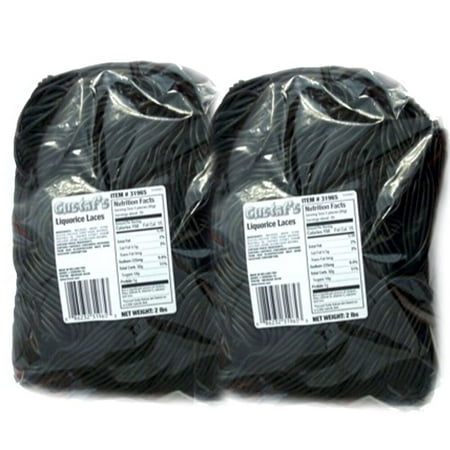 Gustaf's Shoestring Black Licorice Laces, 4 lbs (2/2lb. Packs) - Walmart.ca