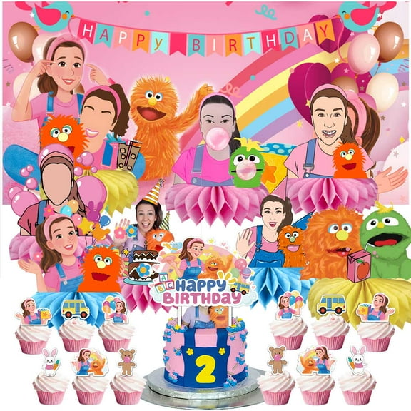 Ms Rachel Birthday Party Supplies Balloons Paper Plates Decoration Cake ...