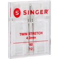 Singer 4mm Twin Stretch Machine Needle 1/Pkg for Sewing Machines ...