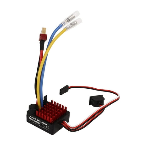 RC Car Speed Controller, AJL 6860 RTR 60A Waterproof RC Brushed ESC ...