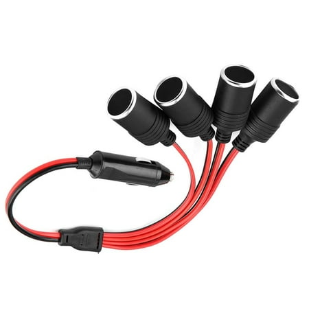 High Power 4 Way Car Socket Splitter Charger Cigarette Socket Lighter ...
