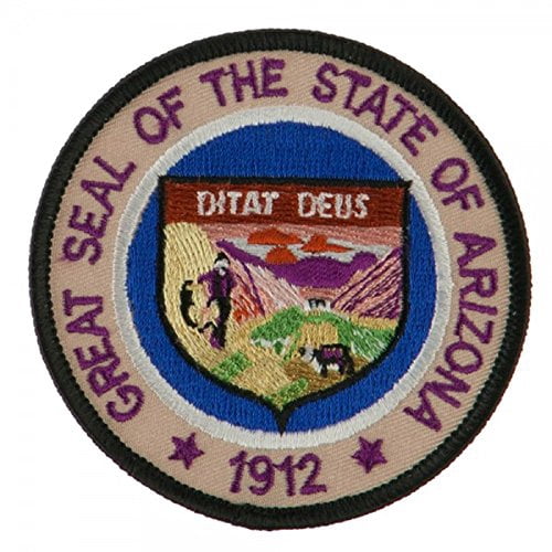 State Seal Patch Round 3" Diameter, Embroidered Iron On or Sew On Seal ...