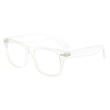 Claire's Pearlized Blue Retro Clear Lens Frames - Walmart.com
