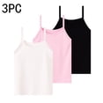 3-Pack Toddler Girls Basic Camisole Dance Tank Tops Solid Color ...