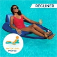 SwimWays Spring Float Recliner Chair for Swimming Pool, Inflatable Pool ...