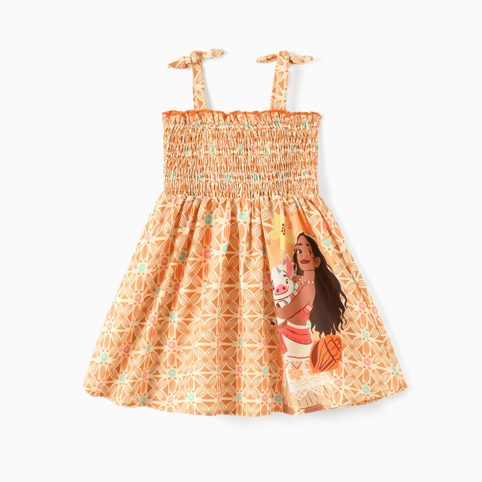 Disney Disney Princess Toddler Girl Moana Ariel Tian Smocking Dress ...