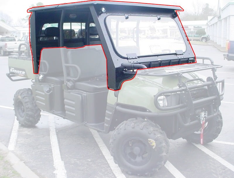 AllSteel Complete Cab Enclosure NODoor for Polaris 16-21 Ranger Crew ...