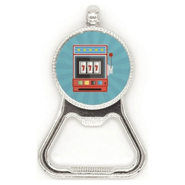 arm bandit illustration pattern metal beer bottle cap opener duty ...