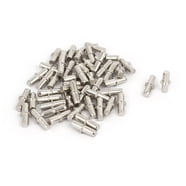 M5x60mm Flat Head Metal Round Clevis Pins Fastener Silver Tone 5Pcs ...