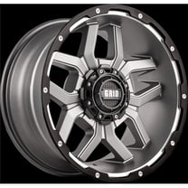 12952M1587 20 x 9.0 in. GD1 Grid Off-Road Wheels, Matte Black with ...
