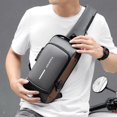 Men's Anti - Theft Password Lock Chest Bag, Fashionable Motorcycle ...
