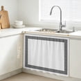 Black Geometric Small Cabinet Curtains 11"W x 13"L, Modern Abstract Art ...