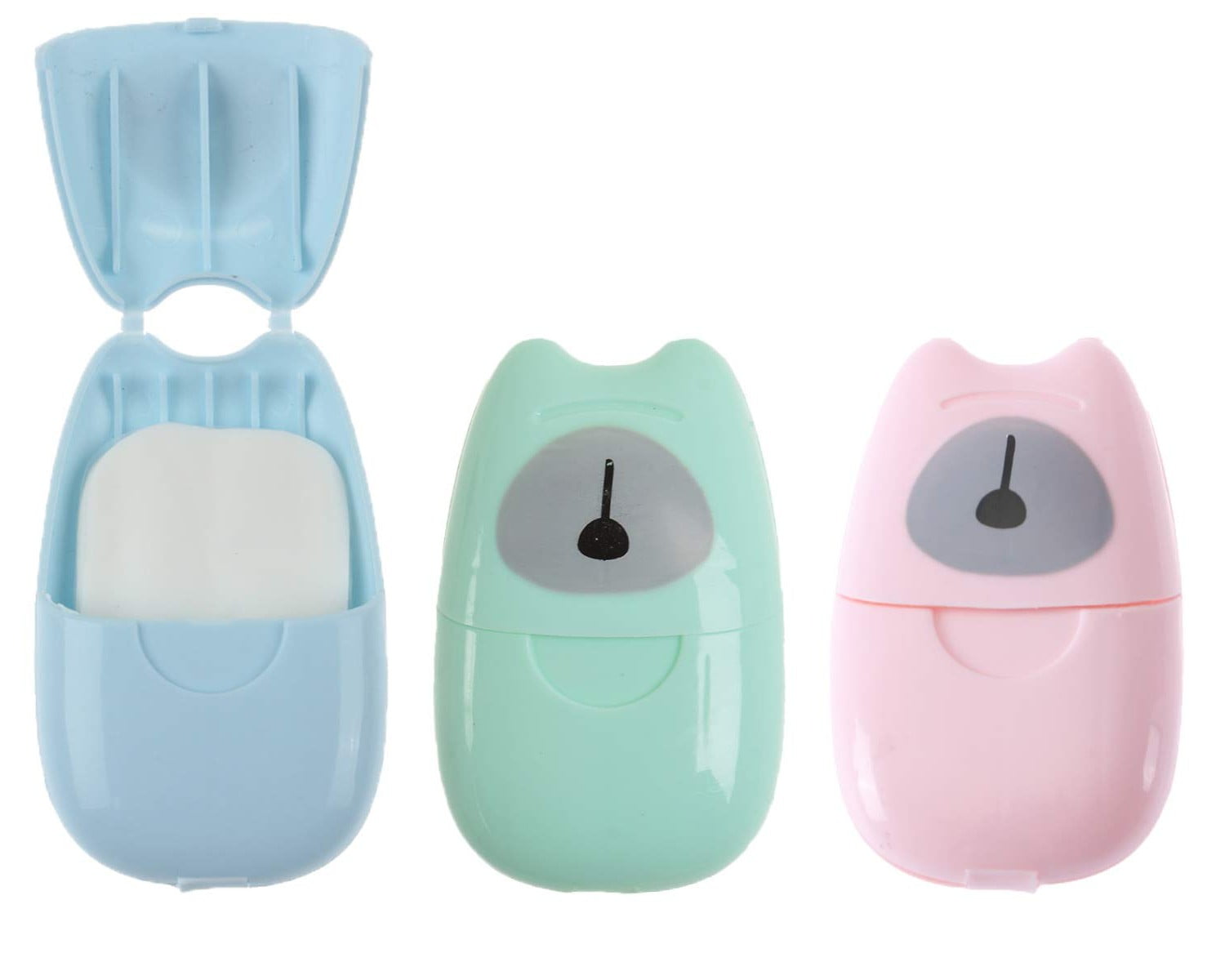 Happon 3 Boxes / 150 Pcs Disposable Soap Sheets Mini Travel Soap Paper ...