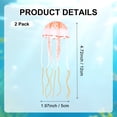 2-Pack Artificial Jellyfish Aquarium Decor, Silicone Floating Jellyfish ...
