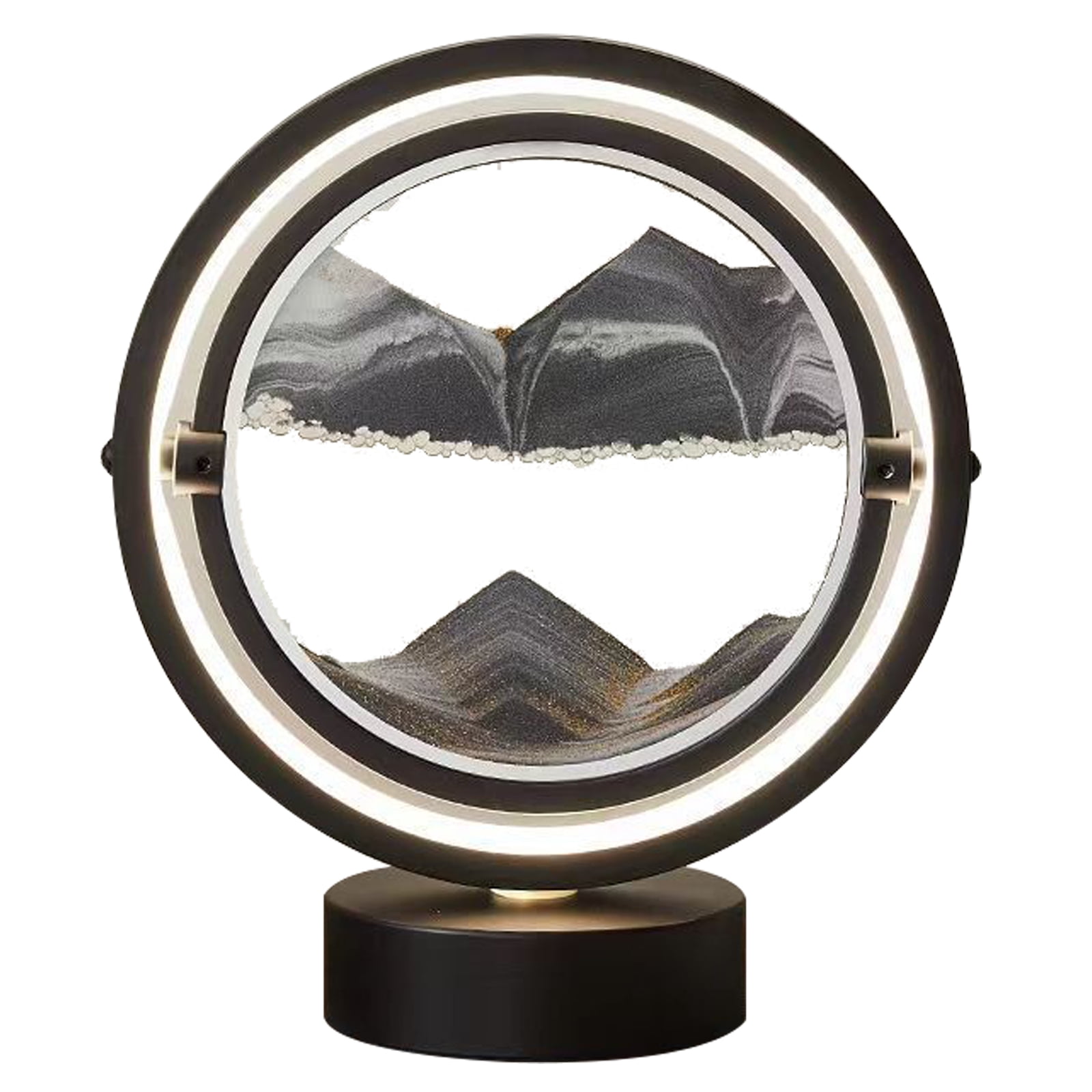 7.8inch 3D LED Sandscape Sand Art Round Glass,Bedside Table Lamp,LED ... 7.8inch 3D LED Sandscape Sand Art Round Glass,Bedside Table Lamp,LED ...