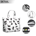 Minimalist Cat Design Travel Bag, Abstract Cat Art Weekender Tote ...