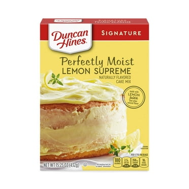 Duncan Hines Signature Lemon Supreme Cake Mix, 16.5 Oz Recommended for ...