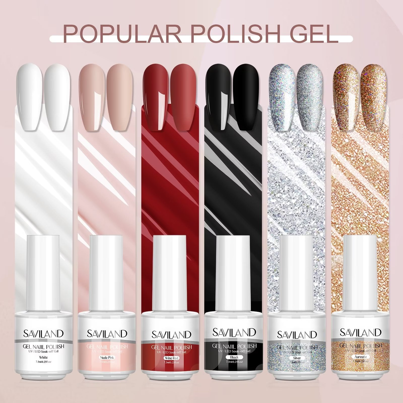 Buy Saviland Nail Tip and Glue Gel Kit with Gel Nail Polish - Gel x ...